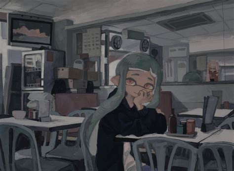 Safebooru 2girls Agent 3 Splatoon Agent 3 Splatoon 3 Black Hoodie