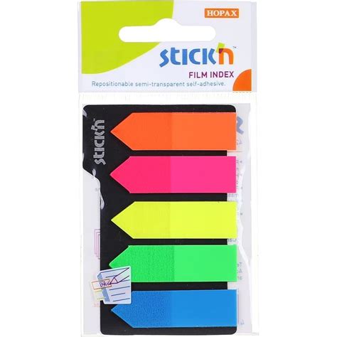 Hopax Stickn 21143 Sticky Note 42x12 Mm Multi Color 125 Sheets Bumbletoys
