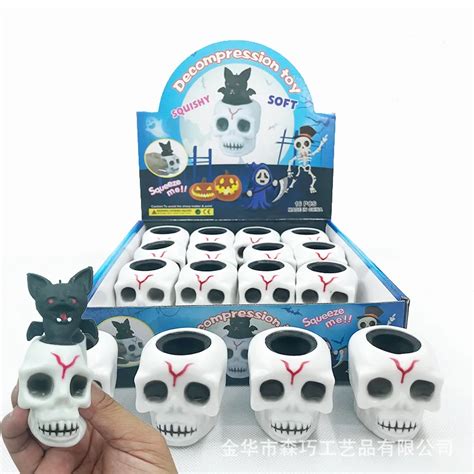 Spirit Halloween Toys The Ultimate Squeezable Ghost Skull For Stress Relief And Seasonal Fun