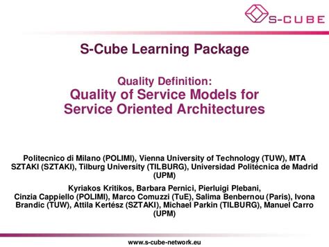 s cube lp quality of service models for service oriented architectur…