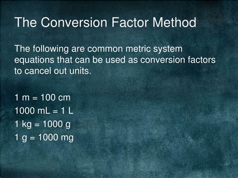 Ppt Mastering Metric System Conversion Methods Powerpoint
