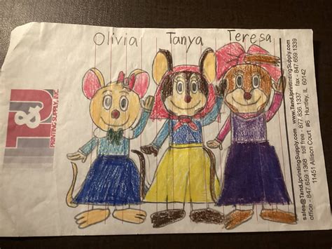 Tanya Teresa And Olivia Mice Circa 2011 By Misterrogersjr On Deviantart
