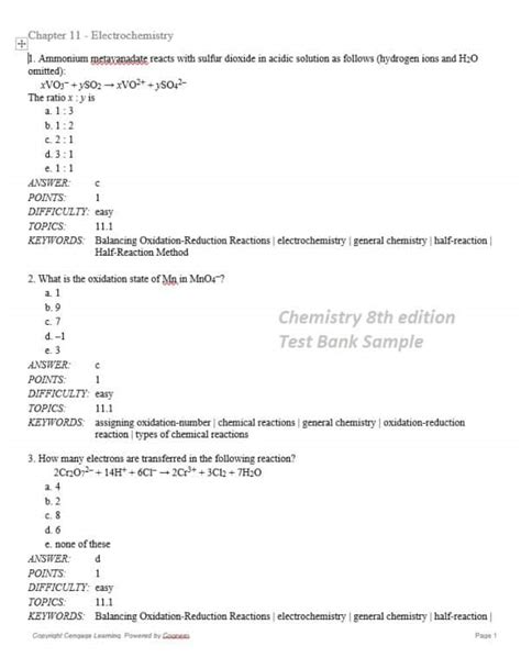 Zumdahl Decoste Chemical Principles 8th Edition Test Bank