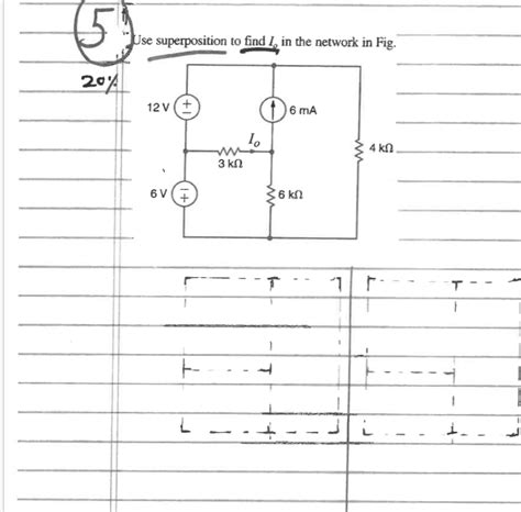 Solved Use Superposition To Find Ig In The Network In Fig Chegg Com
