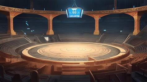 Premium Ai Image Fighting Arena Game Background