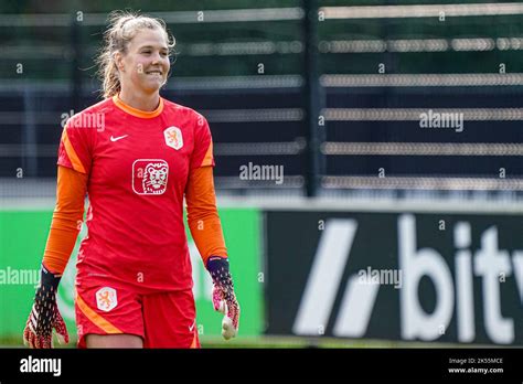 Zeist Netherlands October 6 Goalkeeper Lize Kop Of The Netherlands During The Training Of