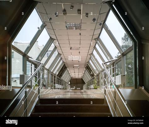 Architecture The Passage Connecting The Two Hotel Buildings Stock