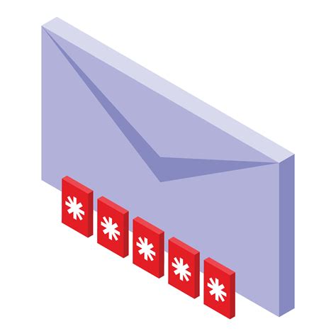 Email Wrong Password Icon Isometric Correspondence Security 44233858 Vector Art At Vecteezy