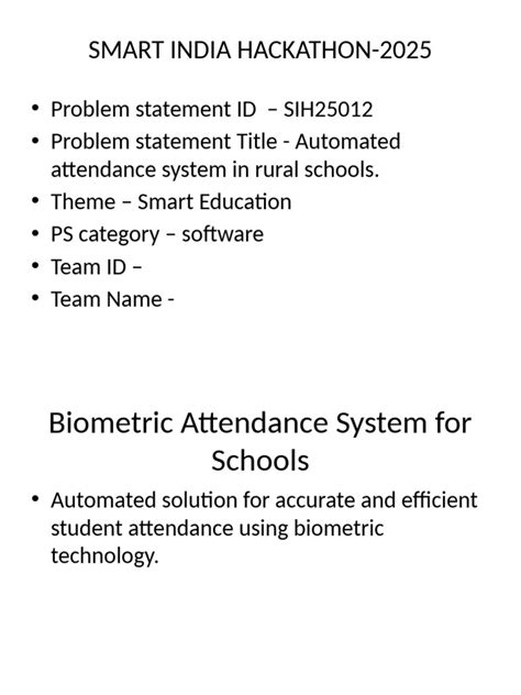 Smart India Hackathon Pdf