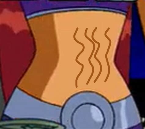 Teen Titans Starfires Stomach Growling By Mbrart On Deviantart
