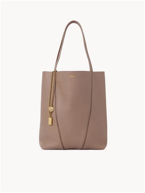 Chloé Chloé Spin Tote Bag In Grained Leather Chloé Us