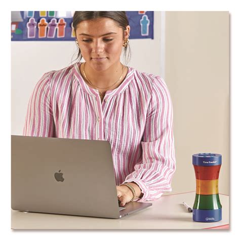 Learning Resources® Time Tracker Visual Timer And Clock Lcd 54 X 86
