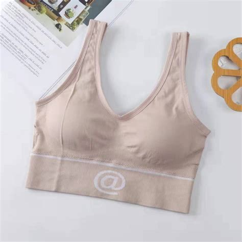 Sport Yoga Bra Sleeping Bra Vest M Letter Wide No Steel Ring Bra For Women Running Bra Free Size