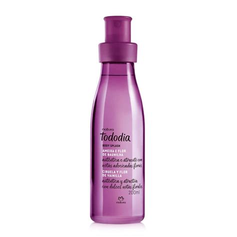 Body Splash Desodorante Colônia Tododia Ameixa E Flor De Baunilha