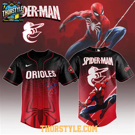 Baltimore Orioles X Spider Man Game Night 2025 The Hero Baseball Jersey