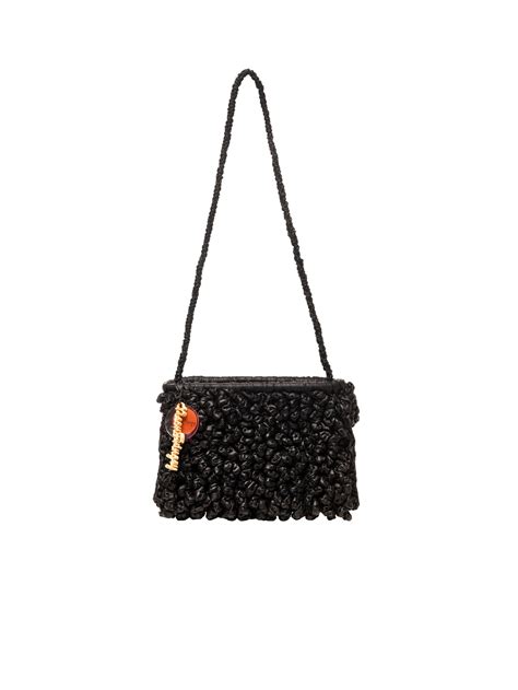 Small Black Squiggle Bag Neonfringey