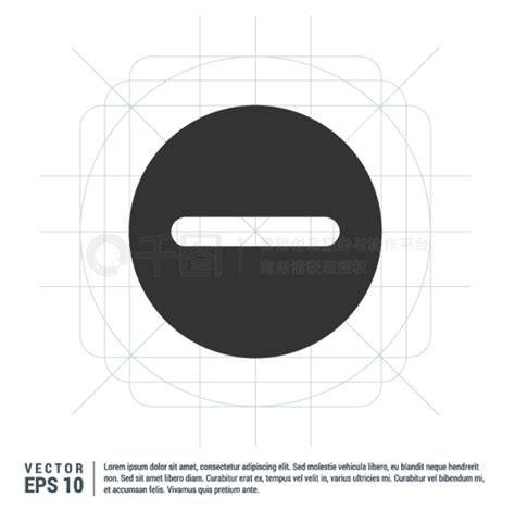 1免抠元素 减号图标 素材免费下载 1500像素 Eps格式 编号38071053 千图网