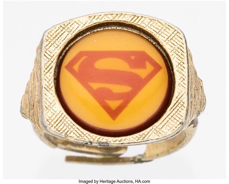 Superman Ring Dc 1976 Memorabilia Superman Lot 81223
