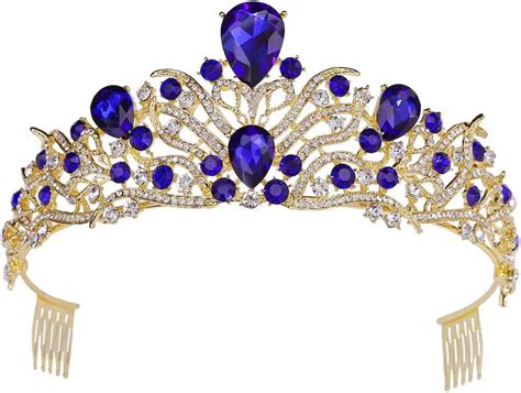 Crystal Tiara Crowns For Women Girls Royal Queen Crown Wedding Tiara