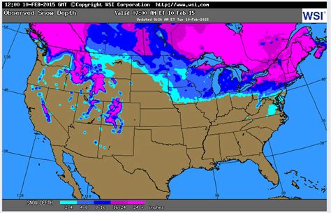 Recreation Geography Snow Cover Map