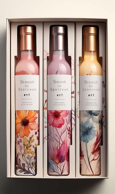 Embalagem De Rótulo De Vinho A Aquarela Colorida Com Uma Cor Pastel Suave Pal Ideias De Conceito