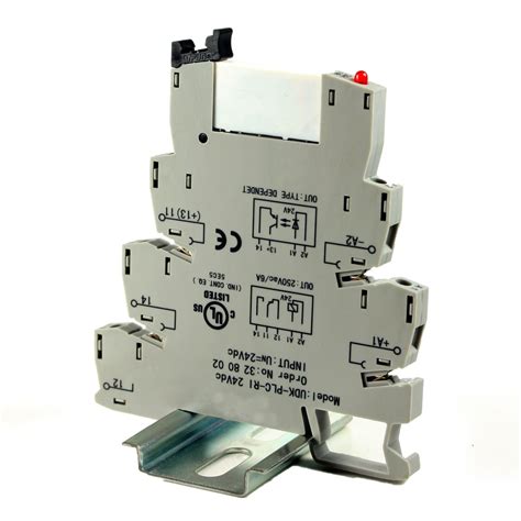 24v Terminal Block Relay Interposing Spdt 24v Din Rail Relay 24v Coil