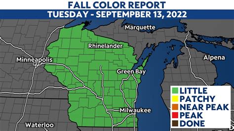 Leaf Color Map Wisconsin