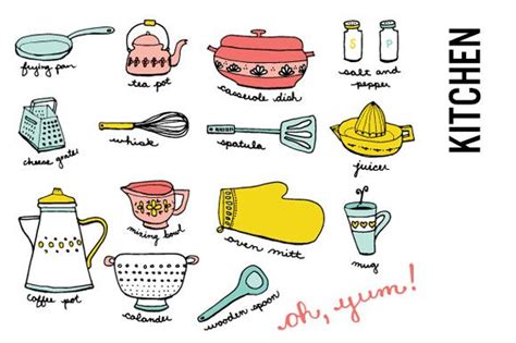 Kitchen Doodle Clip Art Clip Art Doodles Doodle Designs