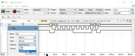 waveforms interprets i2c wrong test and measurement digilent forum