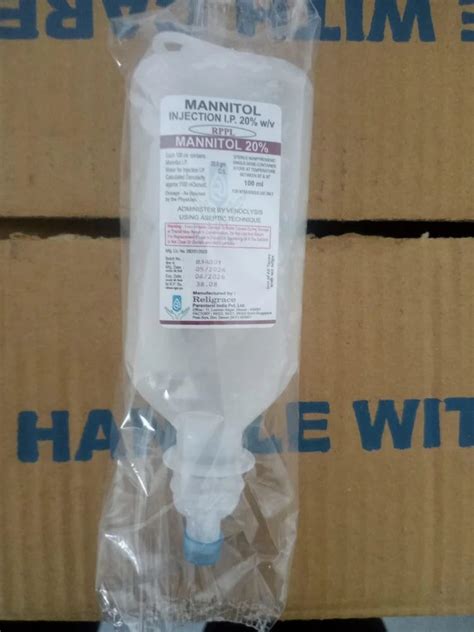 Mannitol 100ml Injection 20 At ₹ 74 Piece In Ahmedabad Id 2854557811533