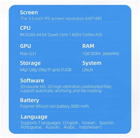 Ampown Xu10 Handheld Game Console 128gb Grey