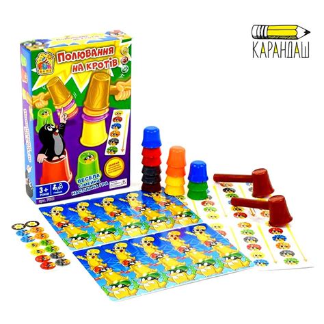 Smart Pencil - Веселая семейная настольная игра «Охота на кротов ...