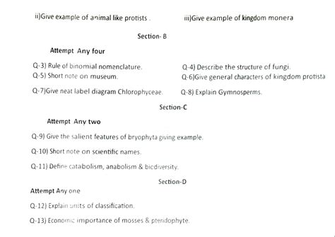 Ii Give Example Of Animal Like Protists Iiigive Example Of Kingdom Mon