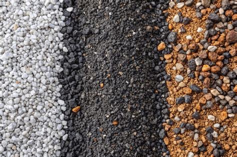 Granular Soil Texture With Gravel Particles Small Stones Black Gray And