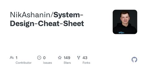 Github Nikashaninsystem Design Cheat Sheet