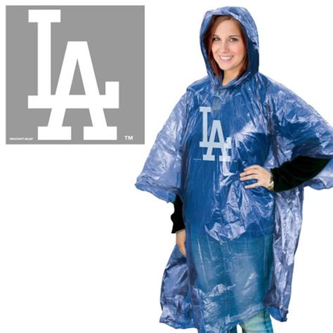 Los Angeles Dodgers Rain Poncho Sports Fan Shop