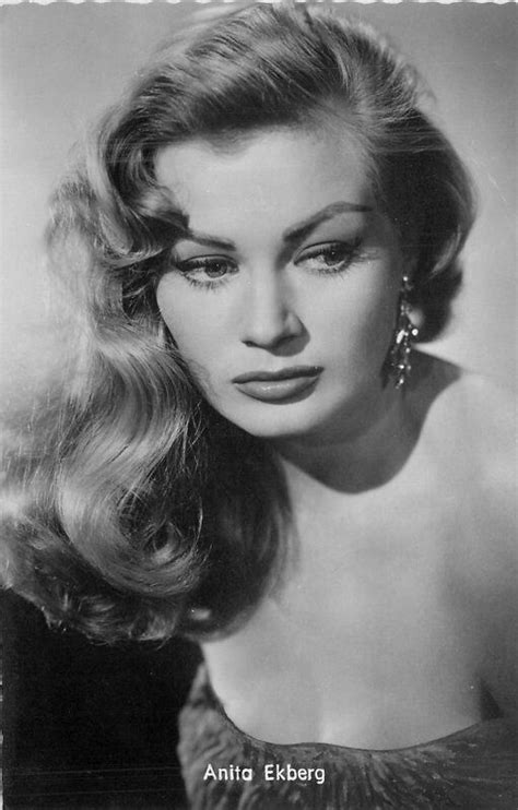 Anita Ekberg Beautiful Movie Star Actress 1960s Rppc Photo Postcard 22