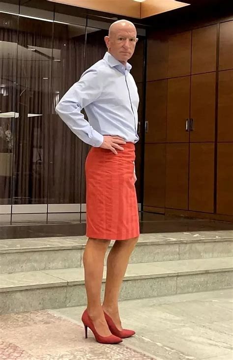 Dad Wears Heels And Skirts To Work And His Wife Helps Pick Outfits