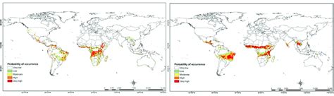 Current Global Habitat Suitability Of Cotesia Icipe Global Potential Download Scientific