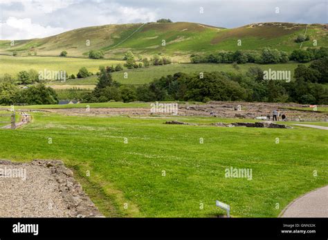 Northumberland England Uk Entrance To Vindolanda Roman Fort