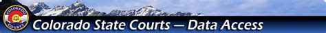 Colorado State Courts Data Access Home