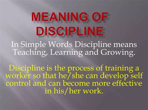 Discipline Pptx Ppt