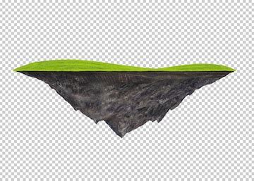 The Floating Island Isolated Transparency Background Premium Psd