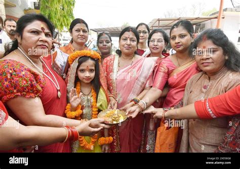 Patna India April 9 Bjp Women Leaders During Shakti Sampark Yatra