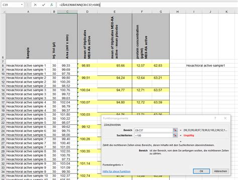 Differenz Excel Nervt