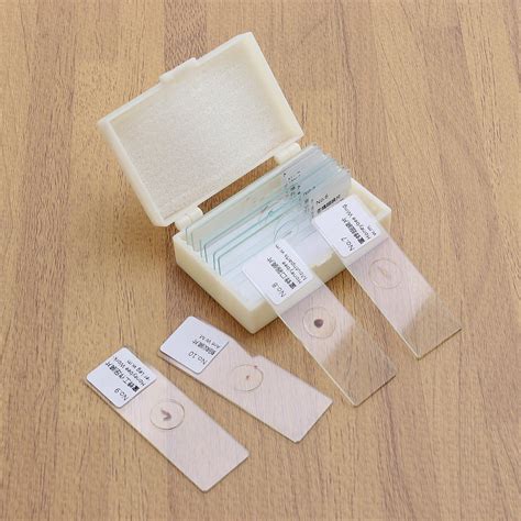 Nuolux 10set Blank Microscope Slides Glass Rectangular Shape For