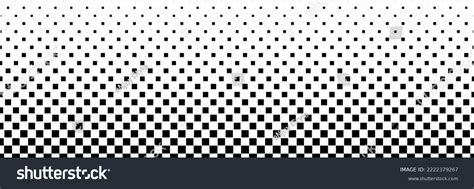 Horizontal Black Halftone Square Design Pattern Stock Vector Royalty Free 2222379267