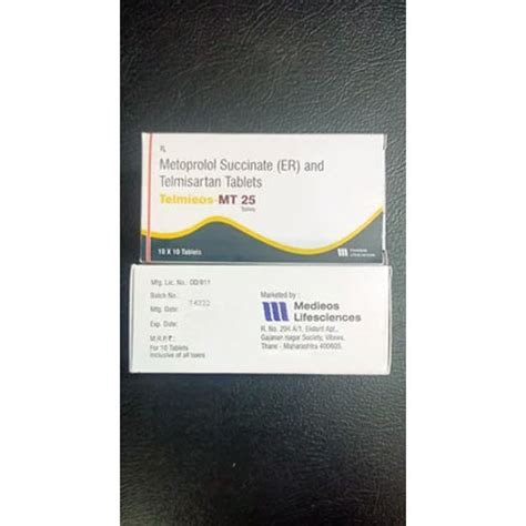 Metoprolol Succinate Er And Telmisartan Tablets General Medicines At Best Price In Jaipur