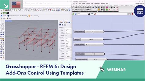 Grasshopper Rfem 6 Design Add On Control Using Templates Thu Jan