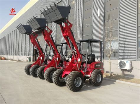 Kima180 Mini Wheel Loader Compact Loader Ce Approved 1000kg Loading For